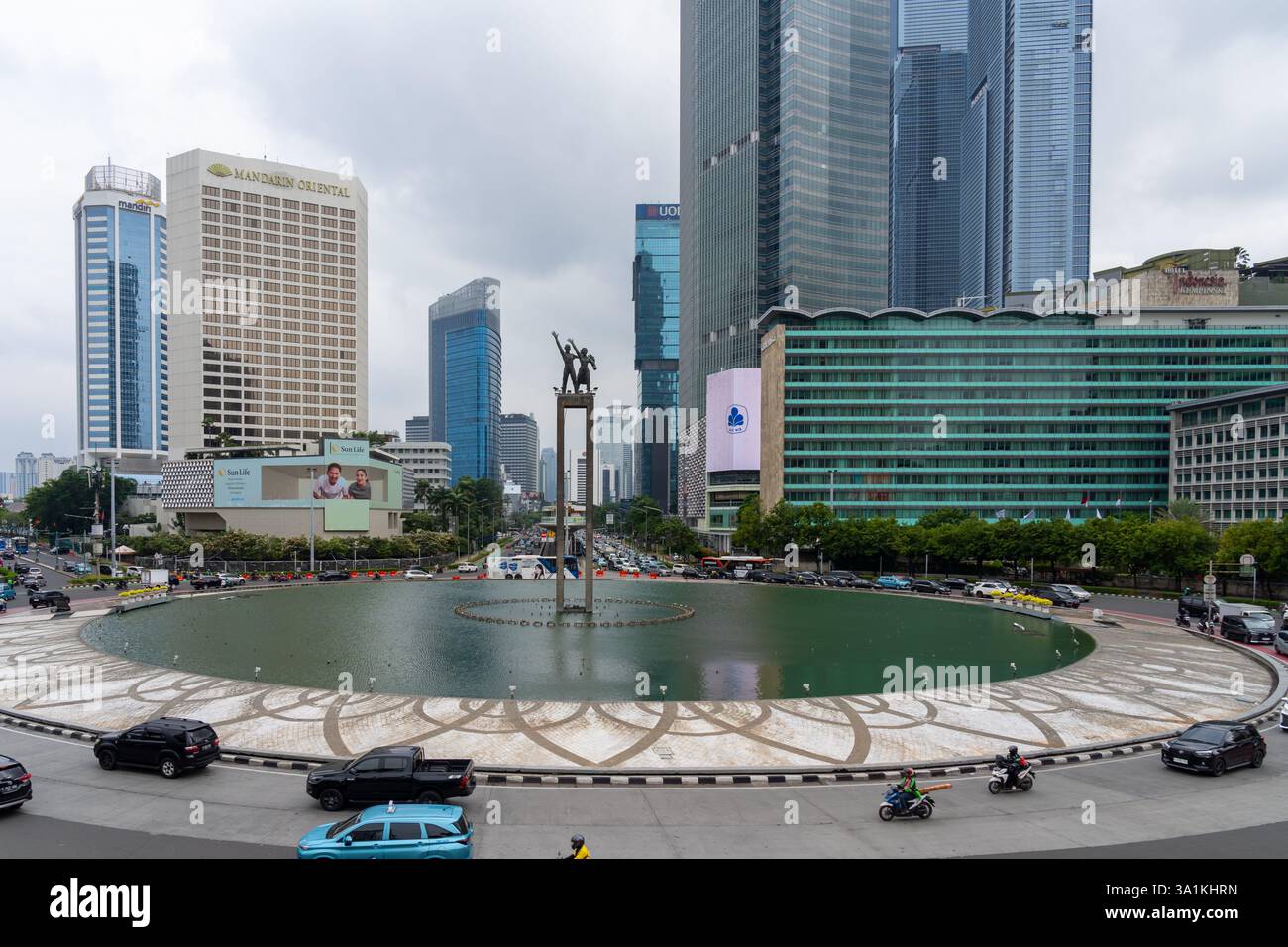Jakarta, Indonesia - January 23, 2025: Bundaran HI (Selamat Datang ...