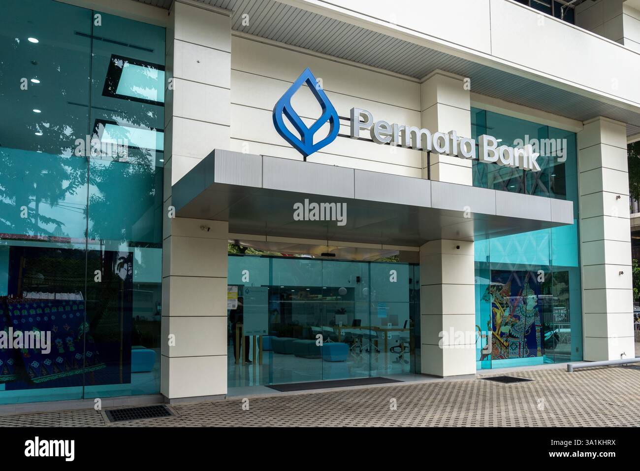 Jakarta, Indonesia - January 24, 2025: A Permata Bank (or Bank Permata) branch in Jakarta ...