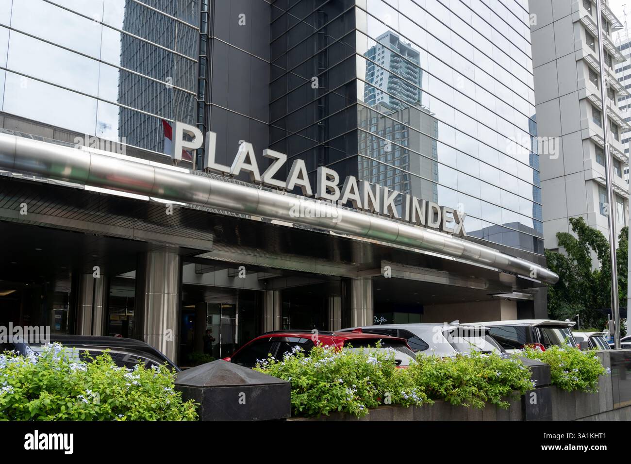 Jakarta, Indonesia - January 24, 2025: The entrance to Plaza Bank Index in Jakarta, Indonesia ...