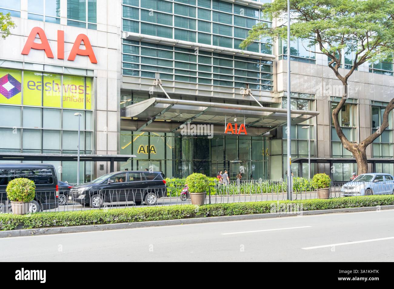 Makati City, Manila, Philippines - February 1, 2025: The entrance to ...