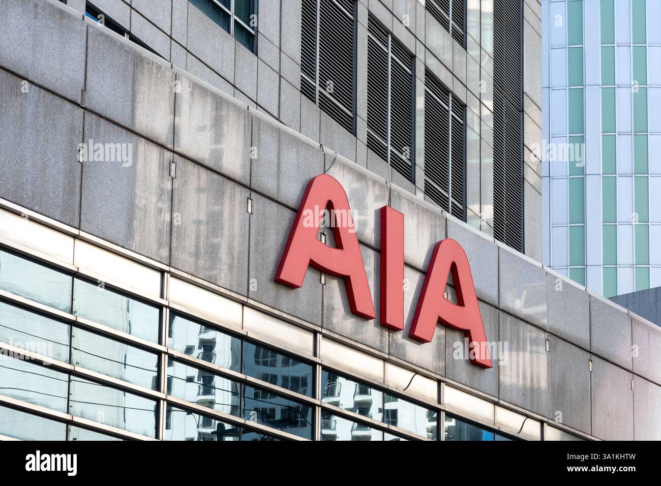 Makati City, Philippines - February 1, 2025: AIA sign on the building ...