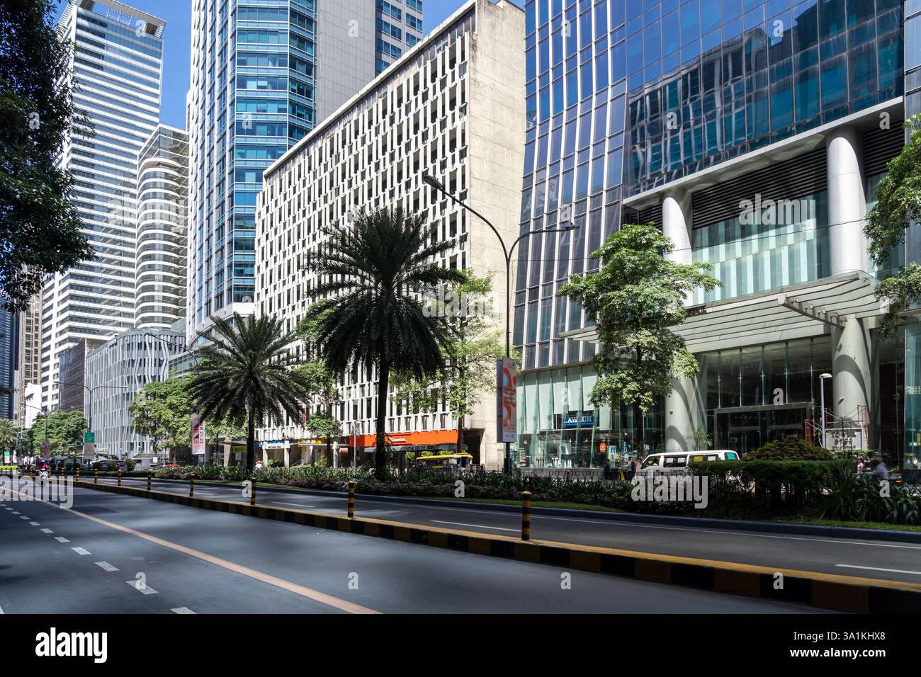 Makati, Philippines - February 1, 2025: Street view of Ayala Avenue in ...
