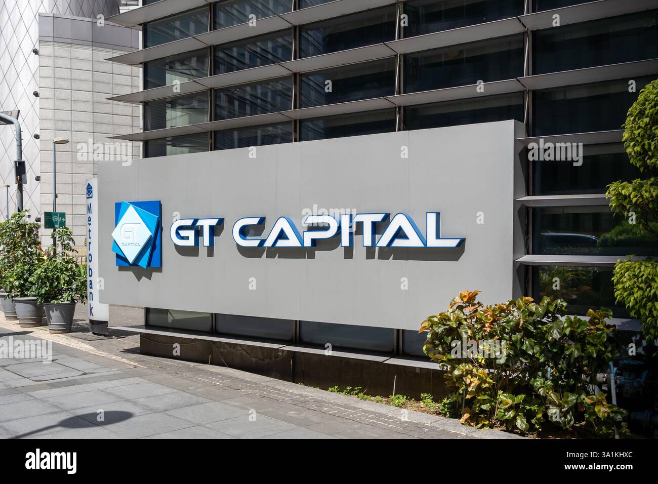 Makati City, Philippines - February 1, 2025: GT Capital logo and sign ...