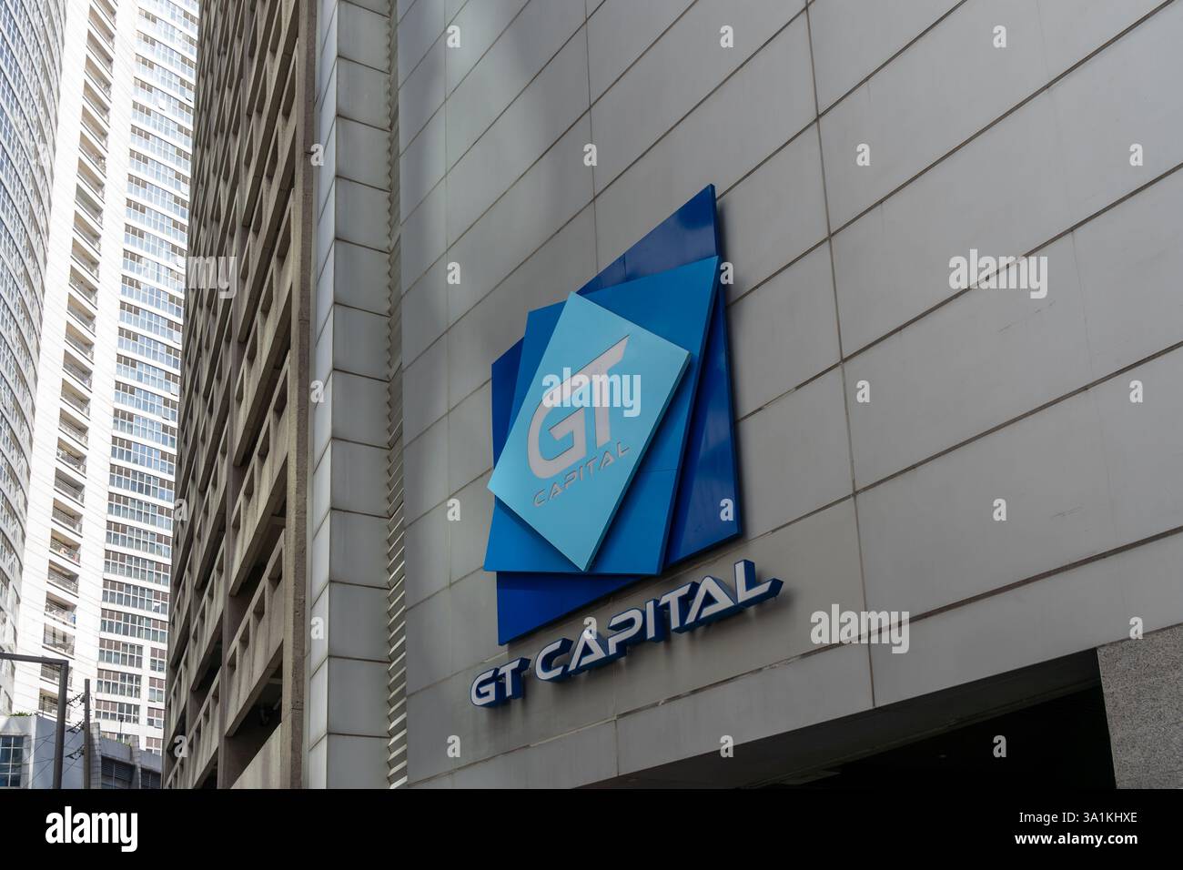 Makati City, Philippines - February 1, 2025: GT Capital logo and sign ...