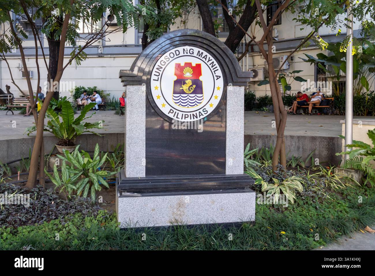 Manila, Philippines - February 1, 2025: Seal of Manila is seen in ...