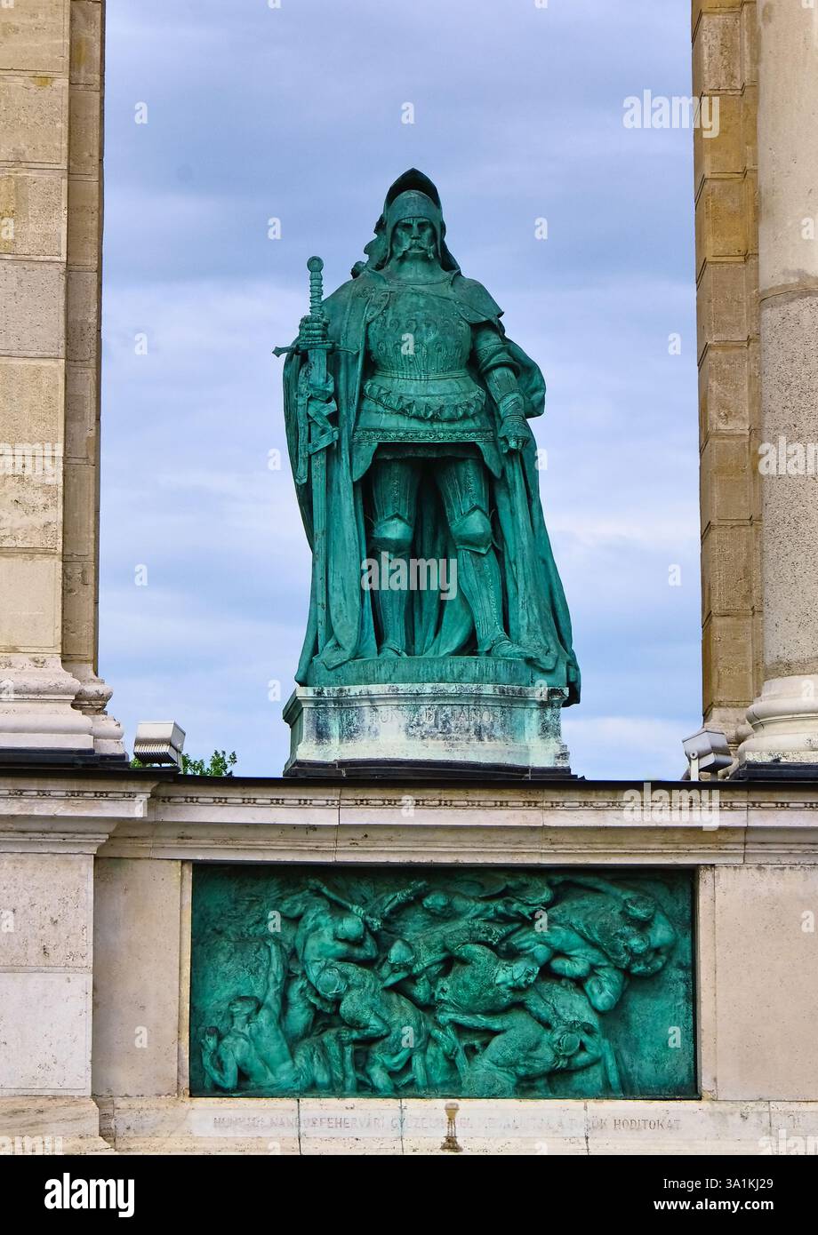 John Hunyadi in Colonnade Stock Photo - Alamy