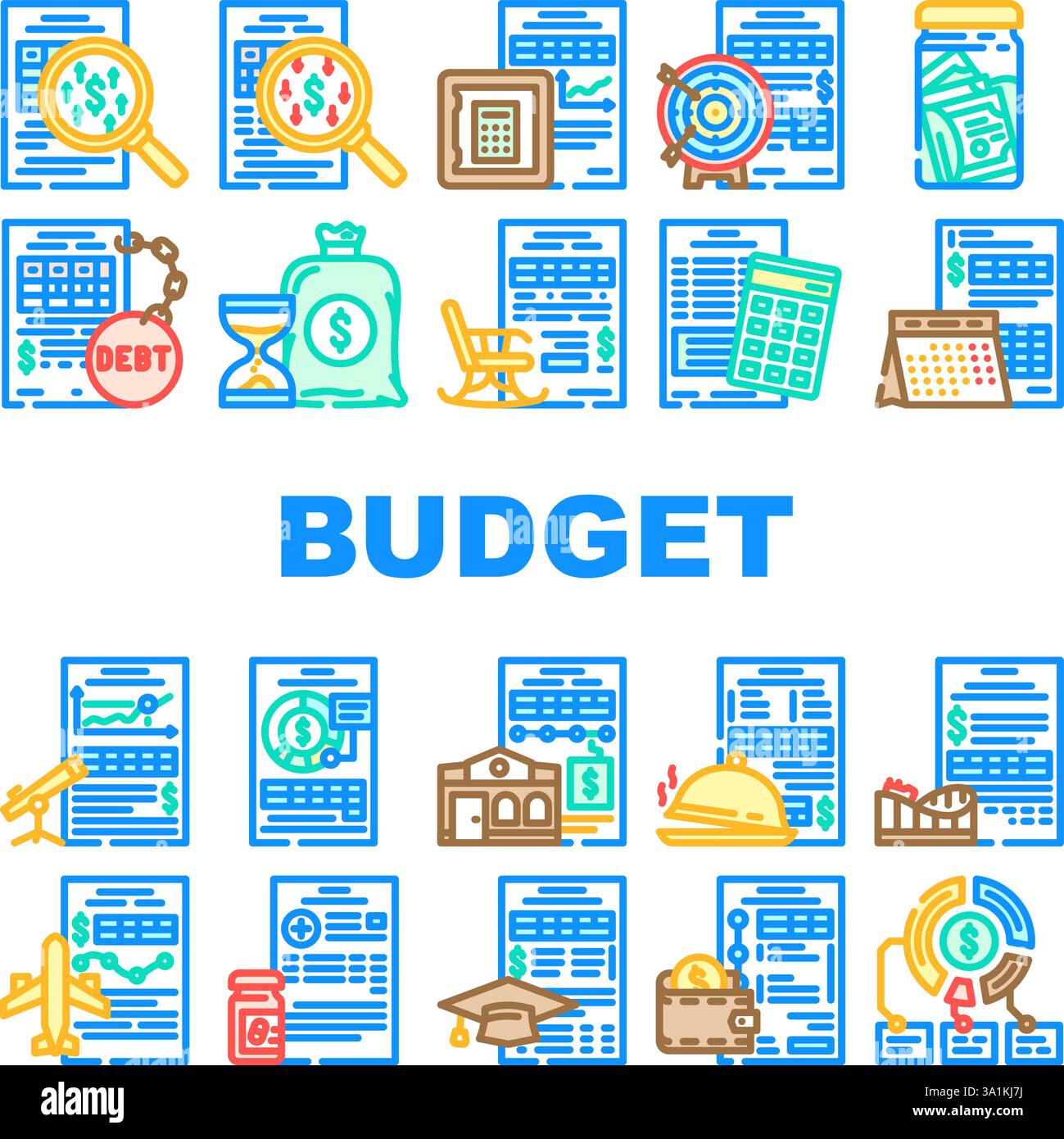 Budget surplus Stock Vector Images - Alamy