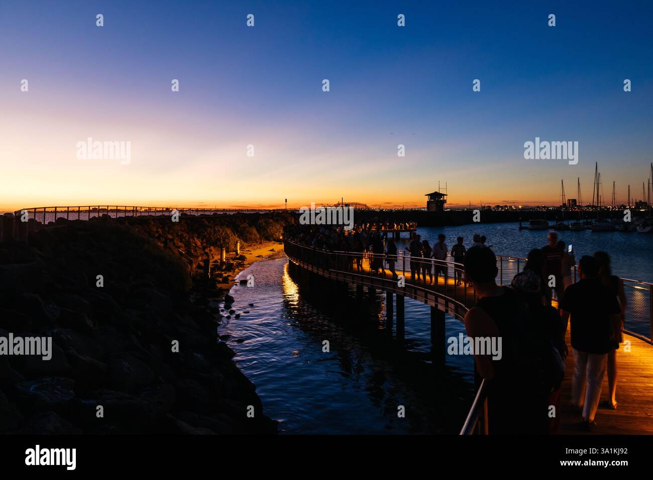 St Kilda Pier and Penguins in Melbourne Australia Stock Photo - Alamy