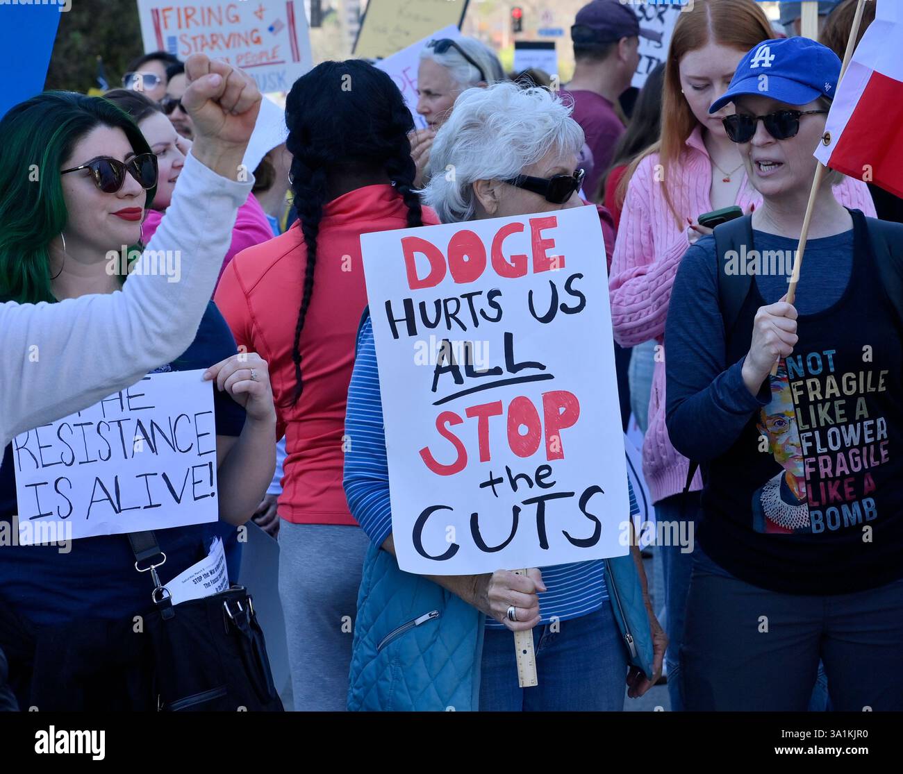 Thousands march to City Hall to commemorate International Women's Day ...