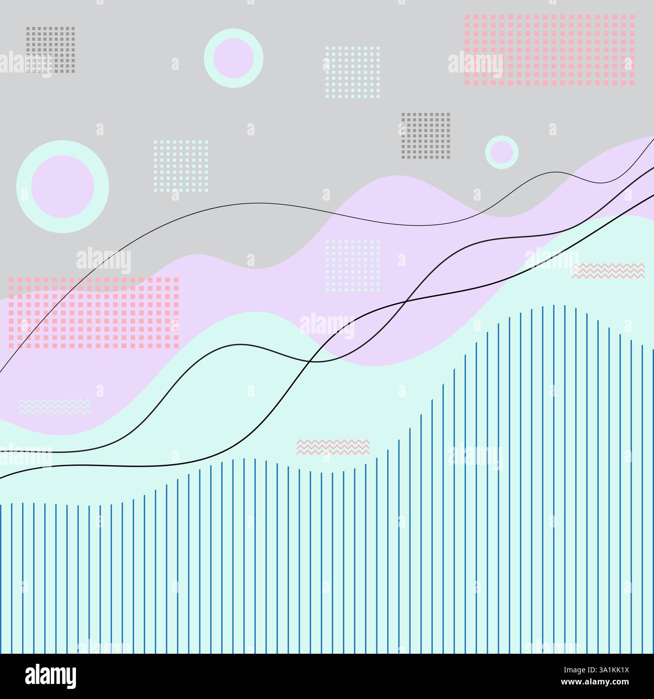 Vector Graphs, diagrams, parabolas, geometric shapes for presentation ...