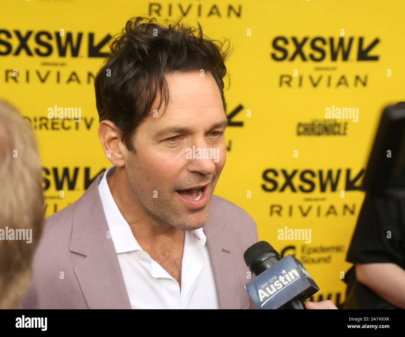 Paul Rudd arrives for the world premiere of "Death of a Unicorn" at the ...