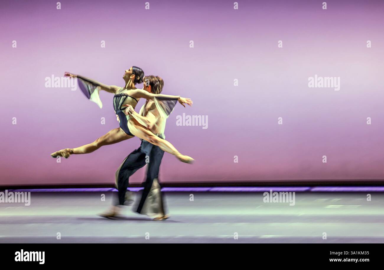 London Coliseum 09 March 2025 Mayara magri and Matthew Ball from the ...