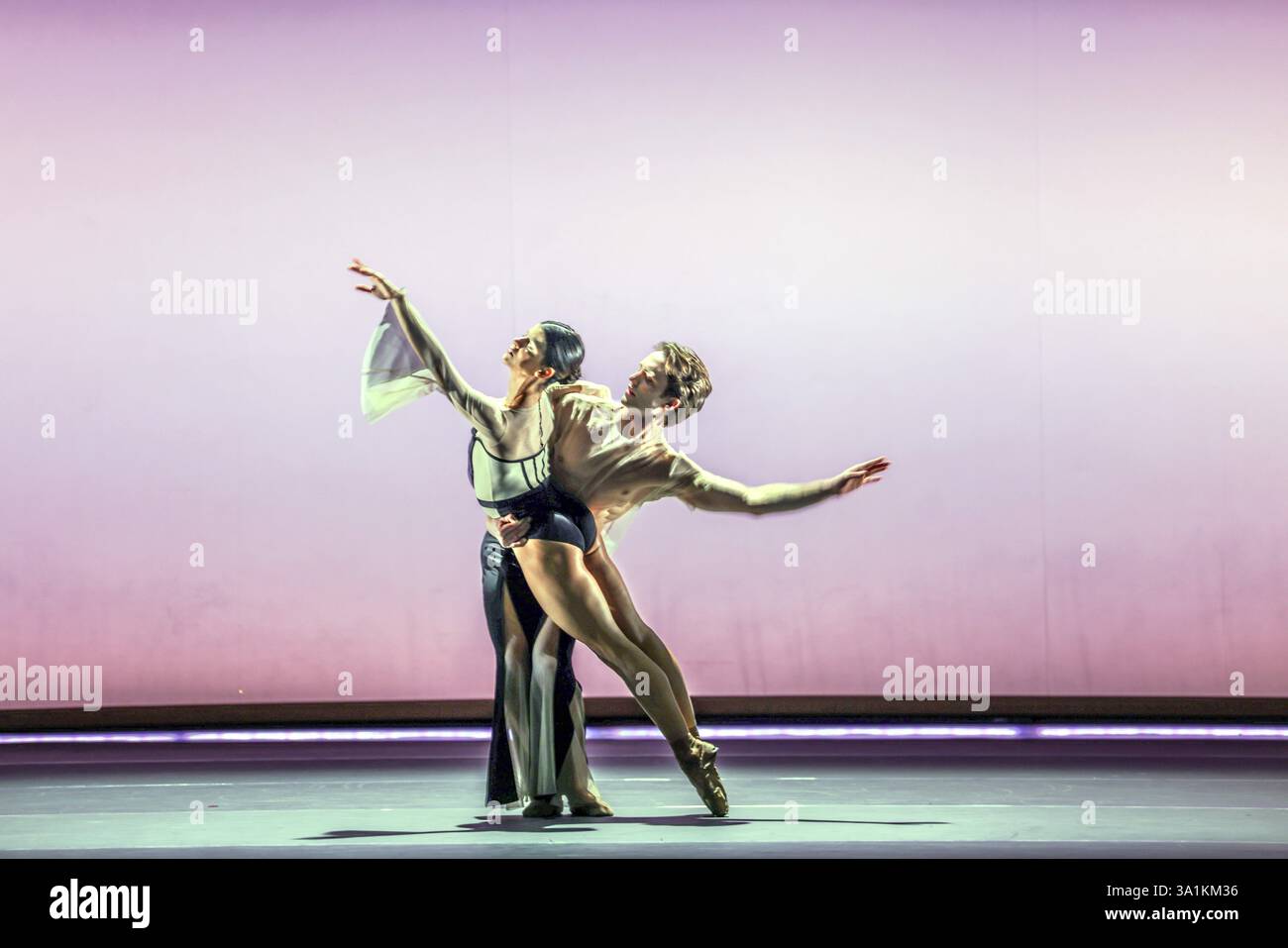 London Coliseum 09 March 2025 Mayara magri and Matthew Ball from the ...