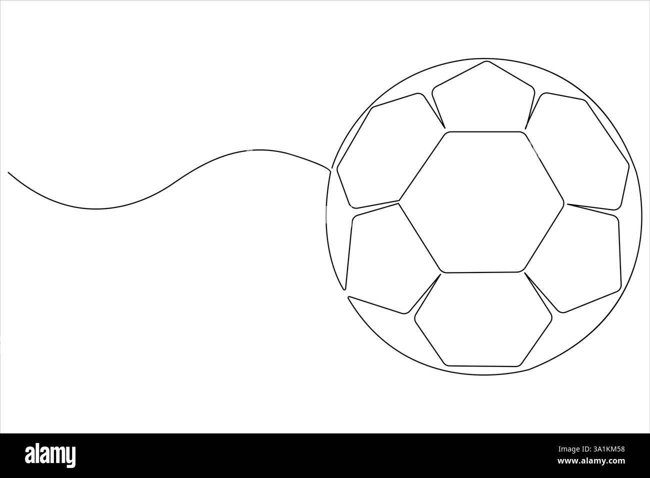 Continuous line drawing soccer Stock Vector Images - Alamy
