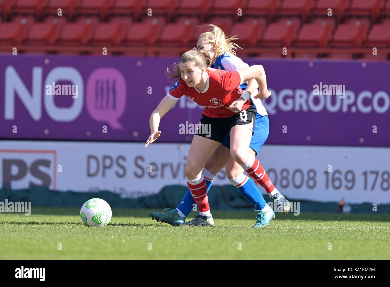 LONDON UK - 9th March 2025: Emma Bissell of Charlton Athletic Women ...