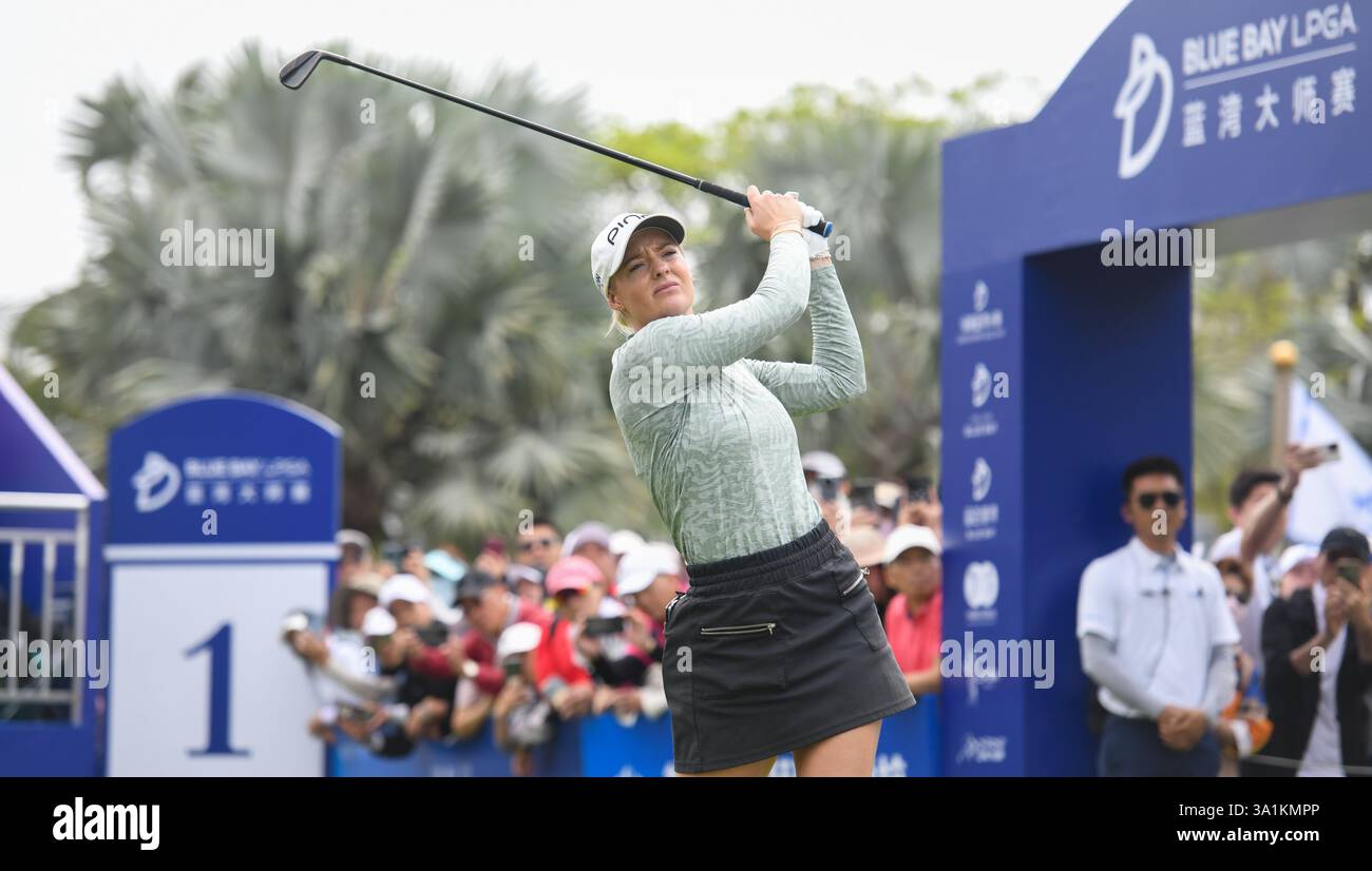 (250309) -- LINGSHUI, March 9, 2025 (Xinhua) -- Cassie Porter of ...