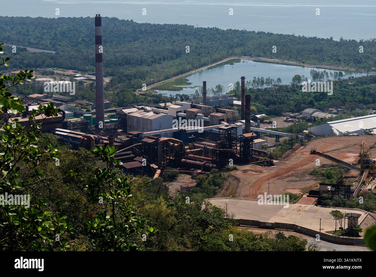 A view of a mine beside Lake Izabal in El Estor, Guatemala. The Mayan ...