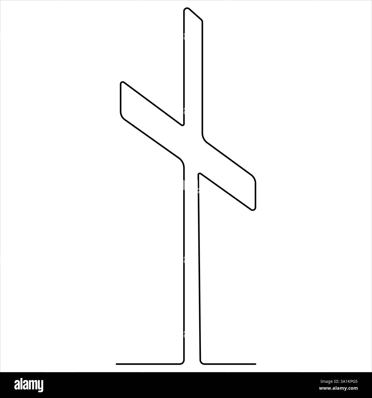 Continuous single line art drawing of Christian prayer, outline art ...