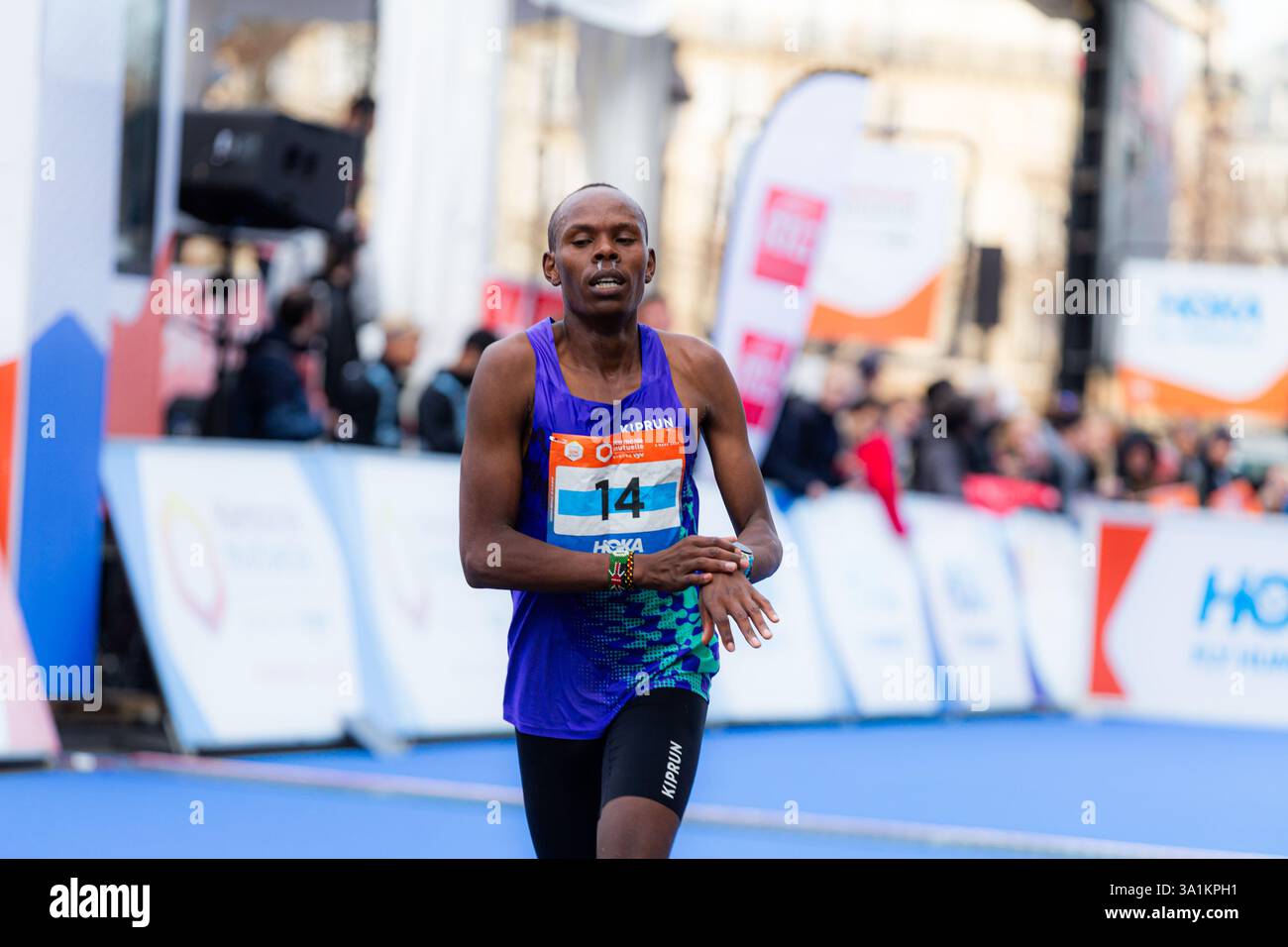 Paris, France. 09th Mar, 2025. Paris, France, March 9th, 2025 Timothy Kosgei at the Harmonie ...