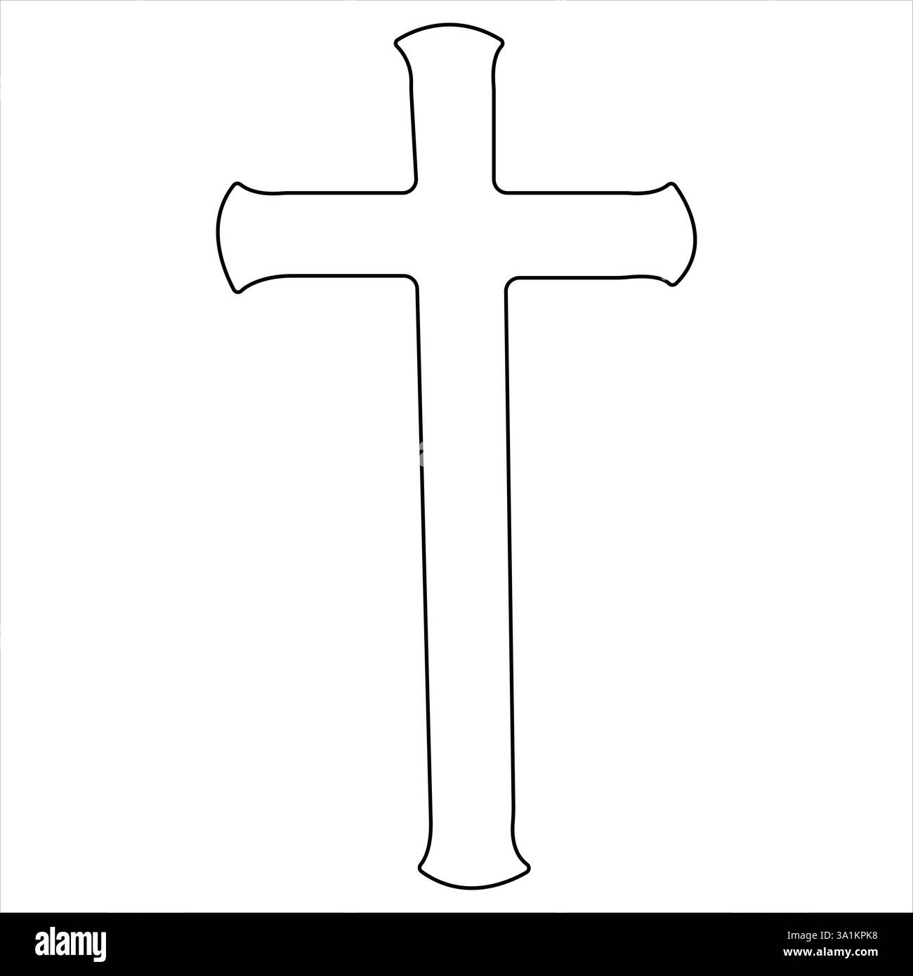 Continuous single line art drawing of Christian prayer, outline art ...