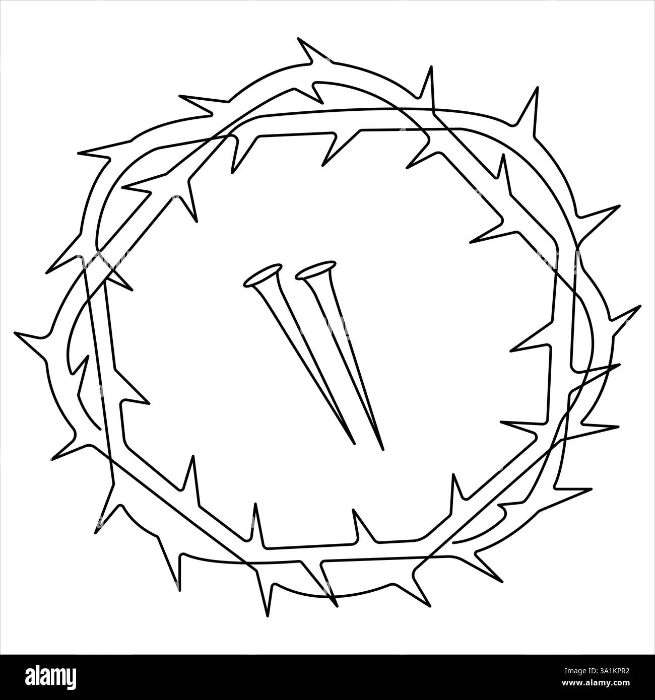 Continuous single line art drawing of Christian prayer, outline art ...