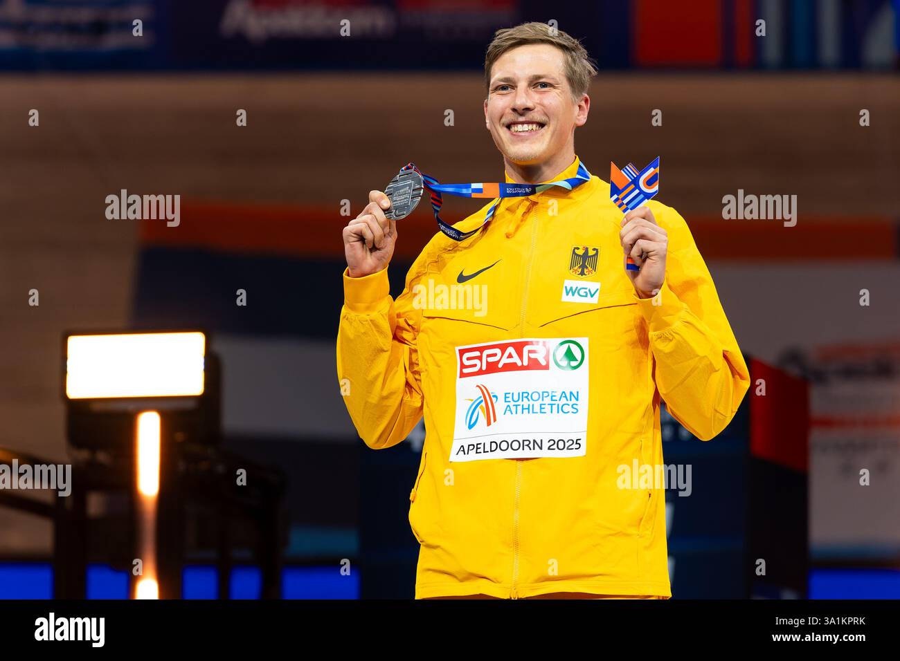 APELDOORN, NETHERLANDS - MARCH 9: Max Hess of Germany during the podium ...