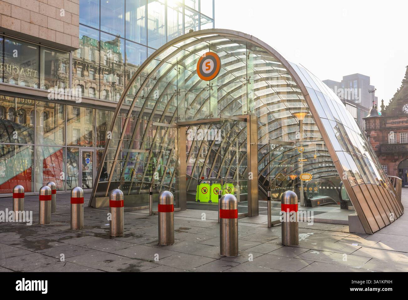 North entrance to St Enoch's subway station, St Enoch Square, Glasgow ...