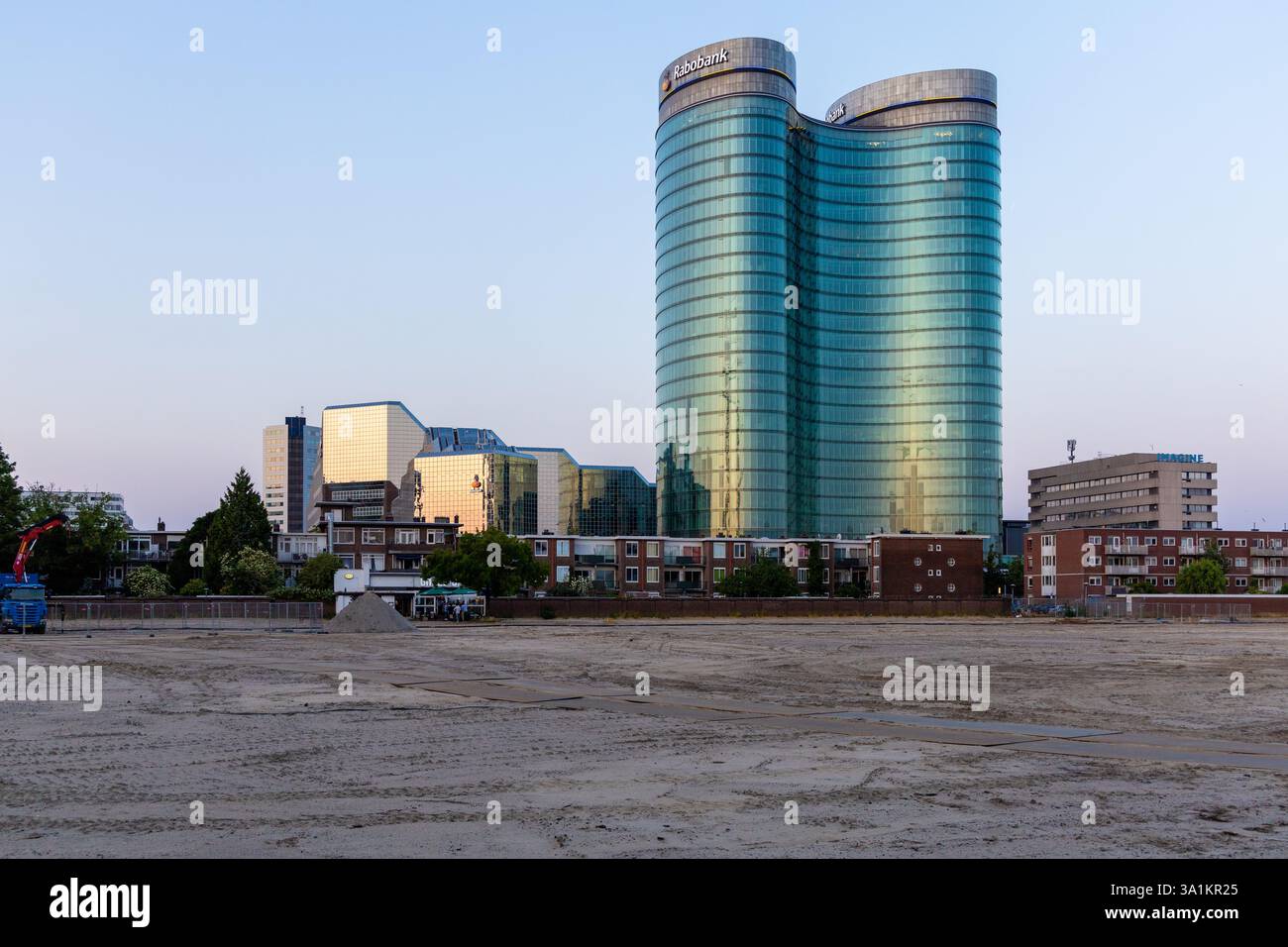 Rabobank bank building sign headquarters glass skyscraper Stock Photo ...