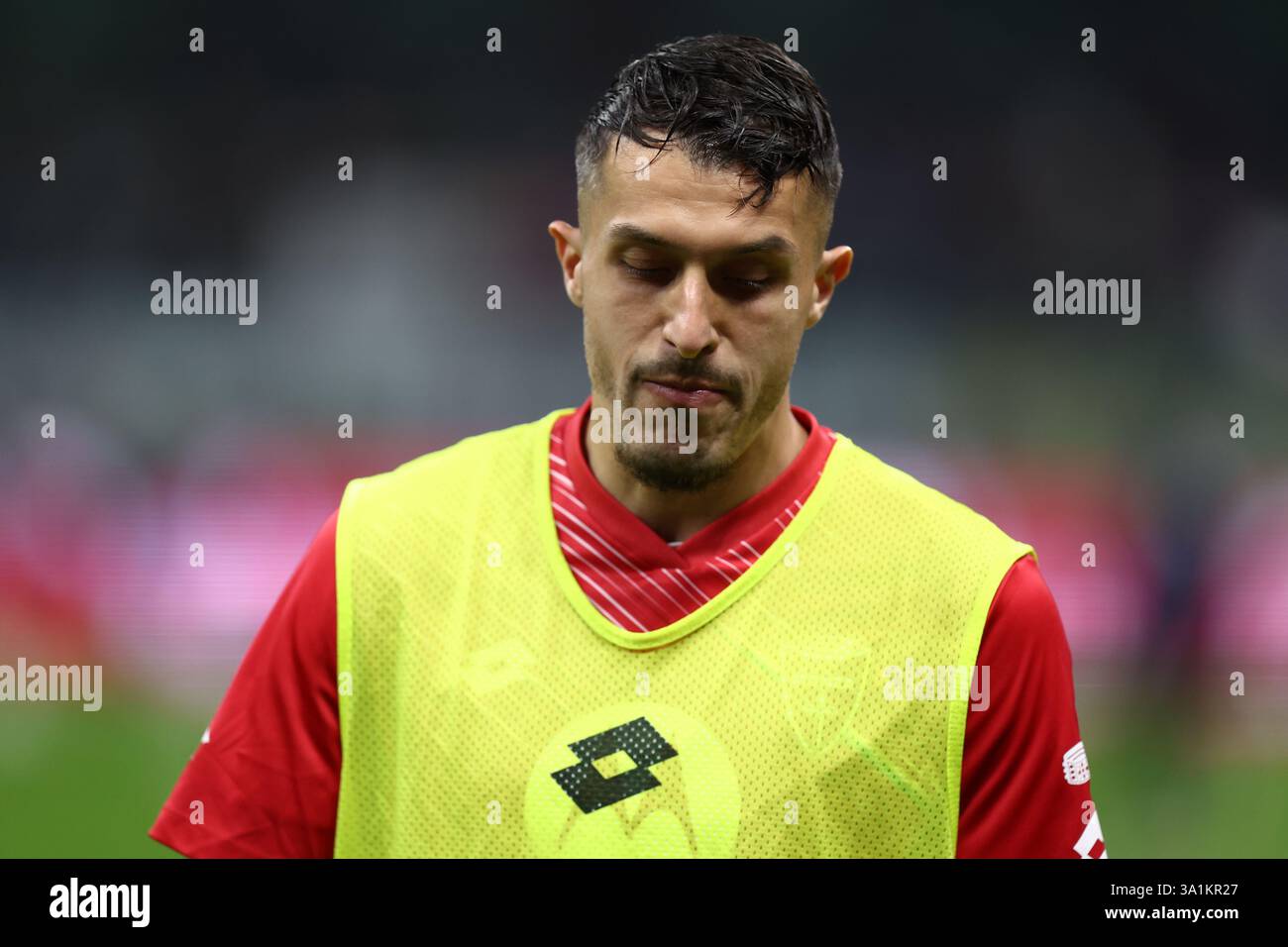 Milano, Italy. 08th Mar, 2025. Dany Mota of Ac Monza during warm up ...