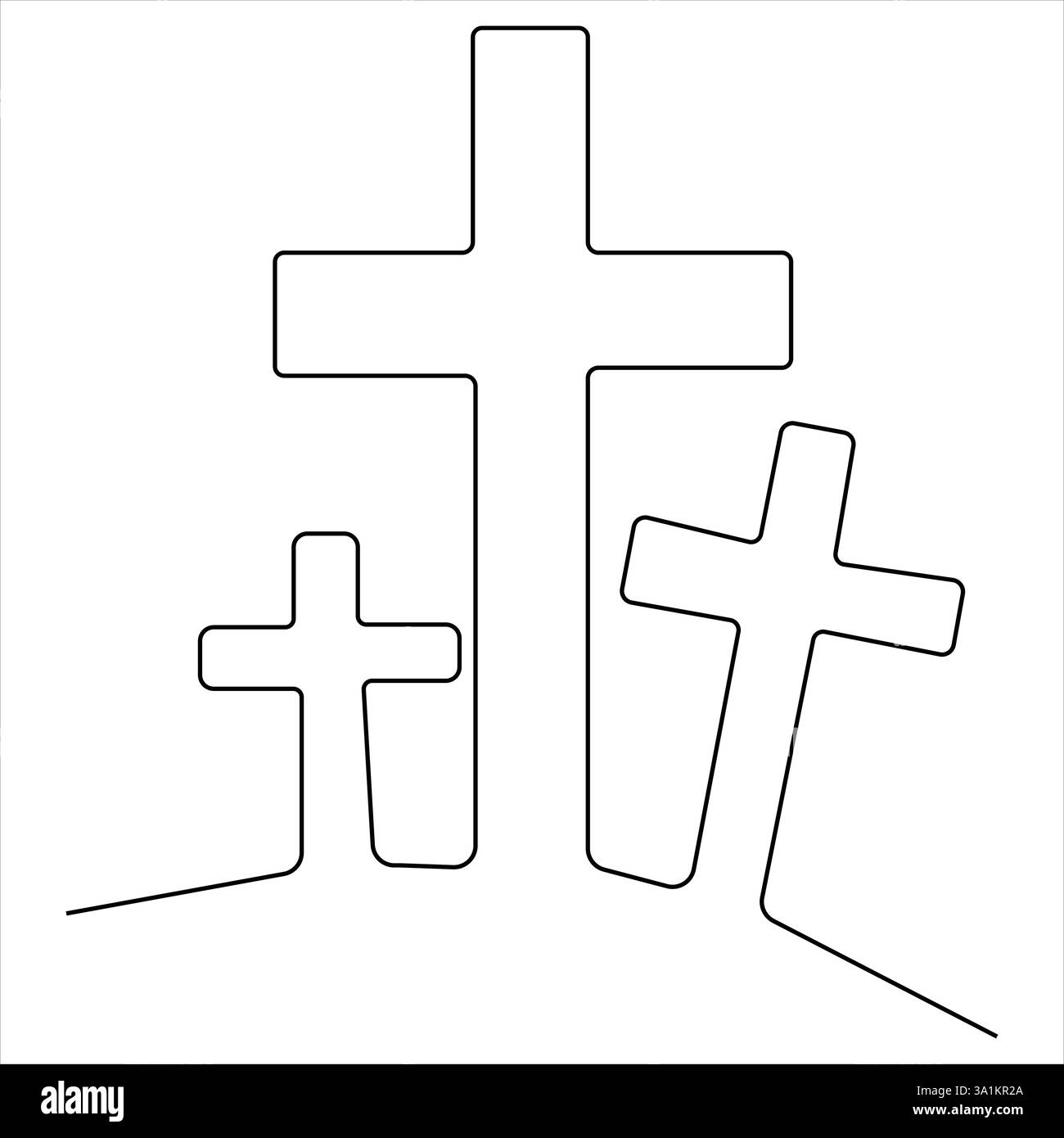 Continuous single line art drawing of Christian prayer, outline art ...