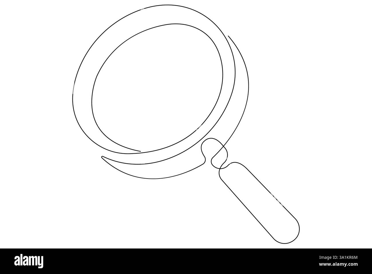 Frying pan continuous one Stock Vector Images - Alamy