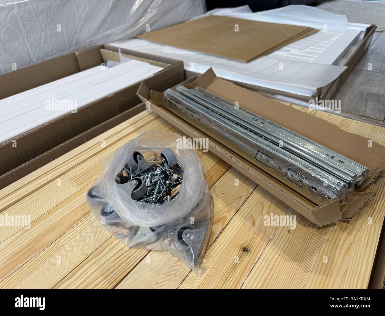 Drawer slides for linen boxes. Ottoman assembly. Furniture hardware ...