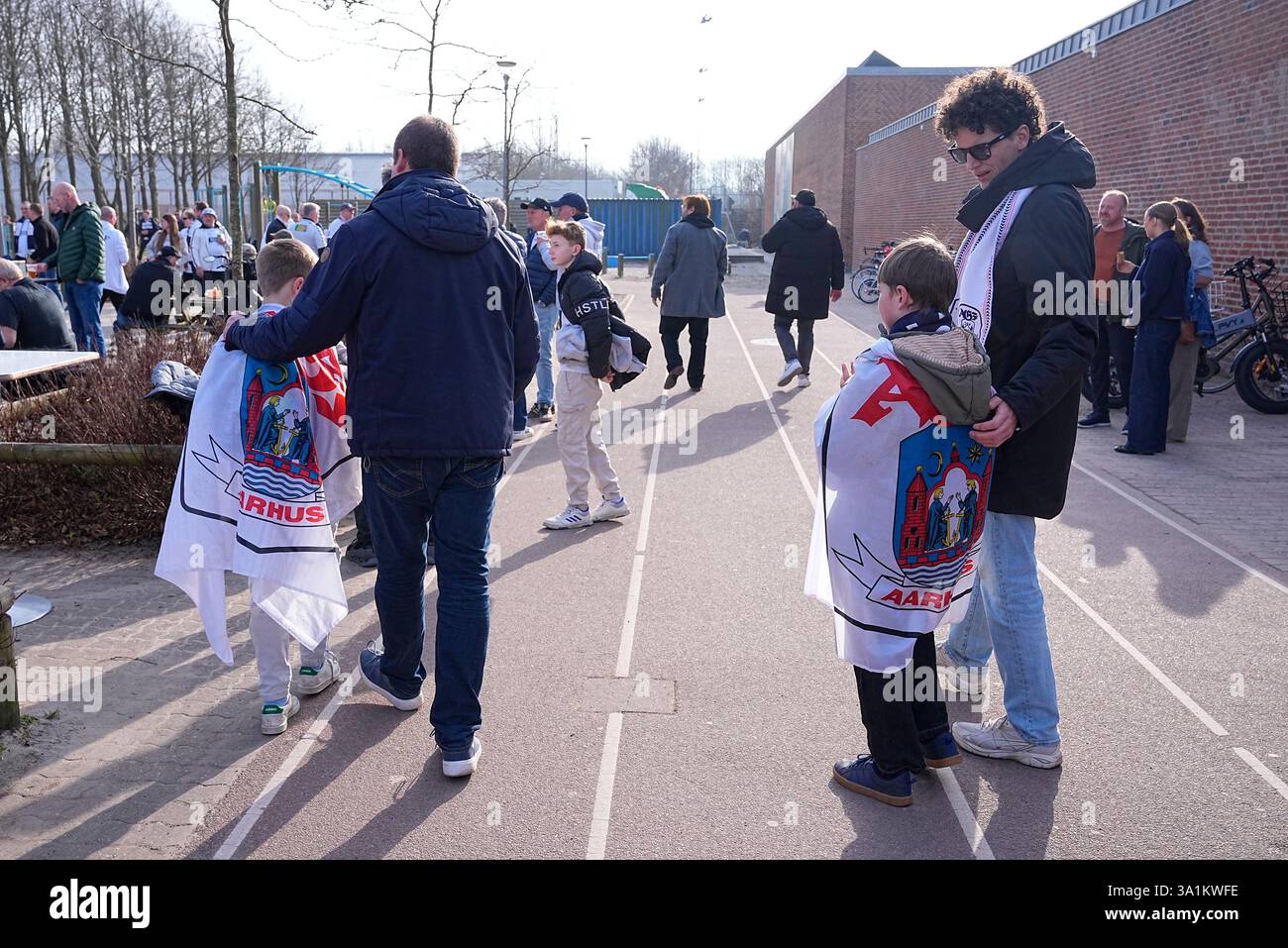 Aarhus, Denmark. 09th Mar, 2025. AGF moeder Viborg FF i Superligaen paa Nyt Vejlby Stadion i ...