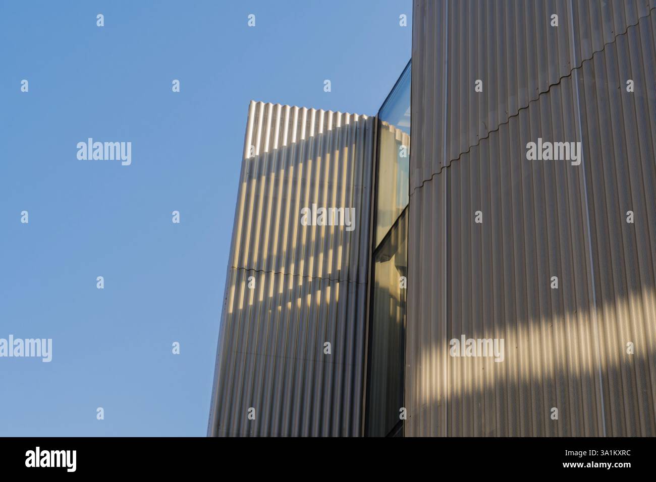 Seoul, South Korea, March 8, 2019: Low angle view of exterior wall and ...