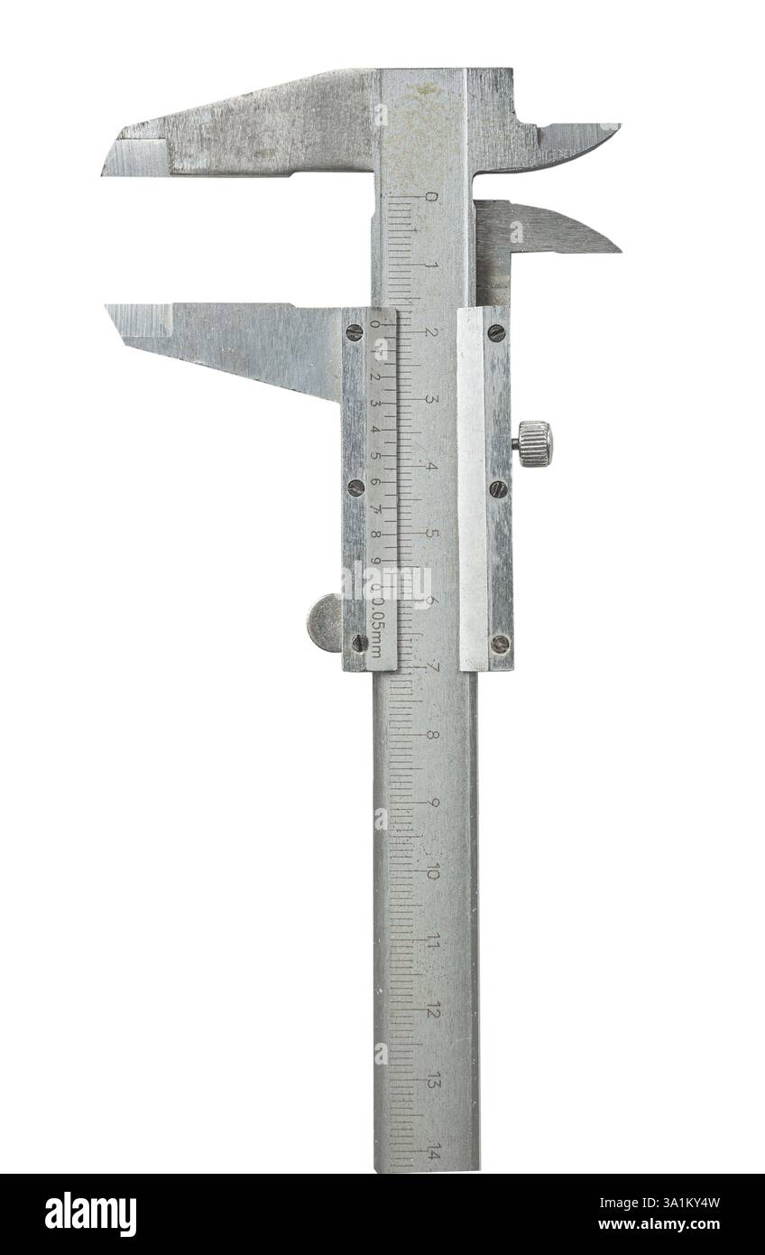 Opened Classic Caliper Isolated Construction Tool Stock Photo - Alamy