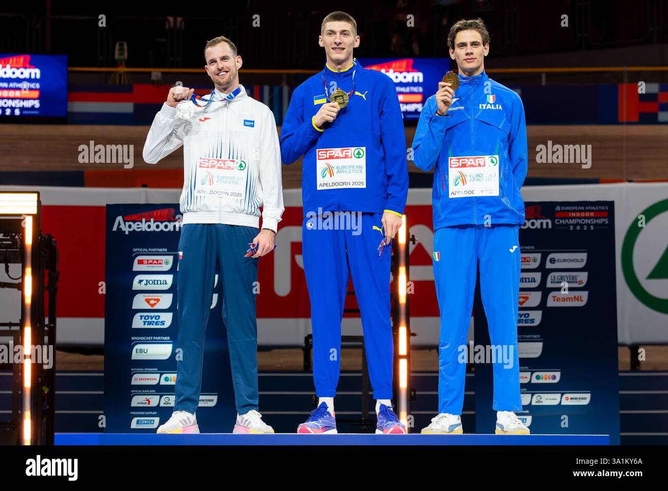 APELDOORN, NETHERLANDS - MARCH 9: Jan Stefela of Czechia, Oleh ...