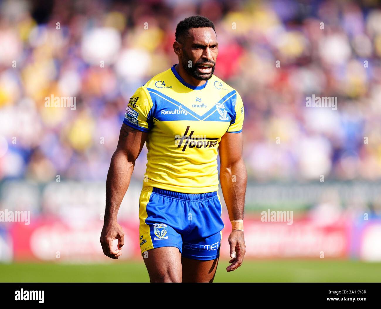 Warrington Wolves' Rodrick Tai during the Betfred Super League match at ...