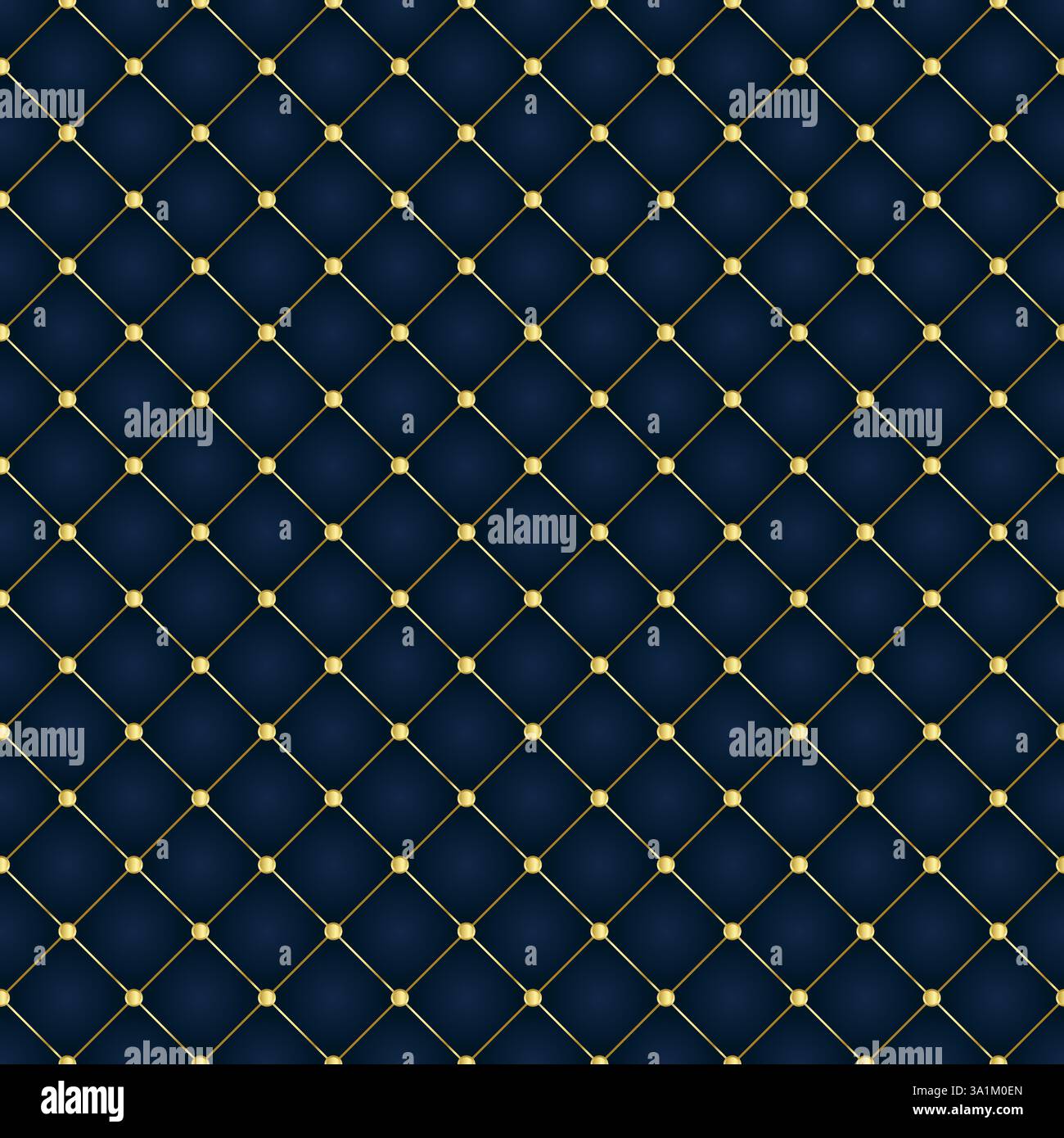 Dark blue Diamond Shape Upholstery Luxury Background With Golden ...
