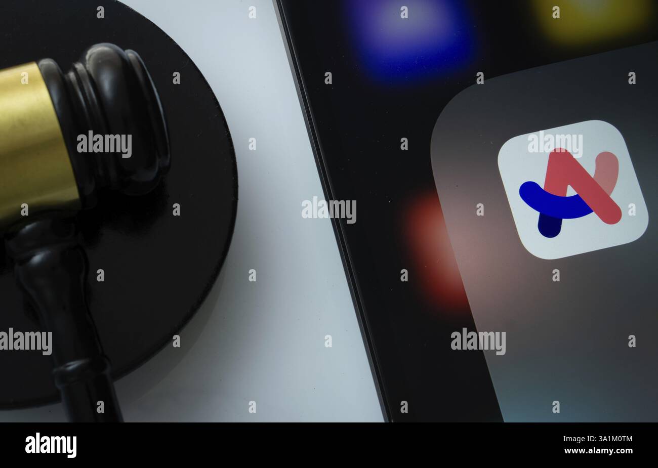 A close up of an iPad screen displaying the Arc Browser app alongside a ...