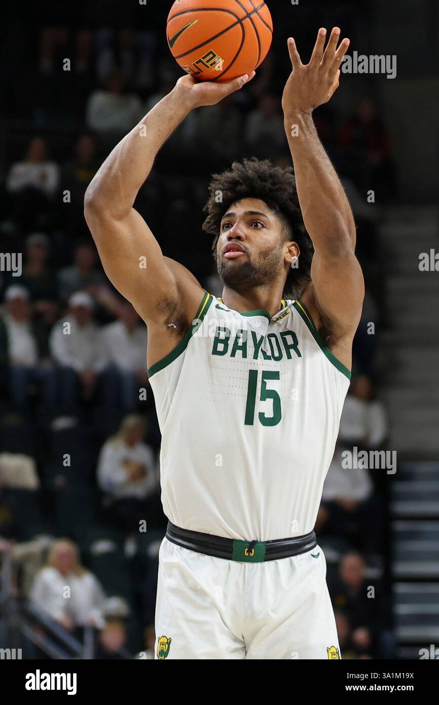 WACO, TX - MARCH 08: Baylor Bears forward Norchad Omier (15) takes a ...