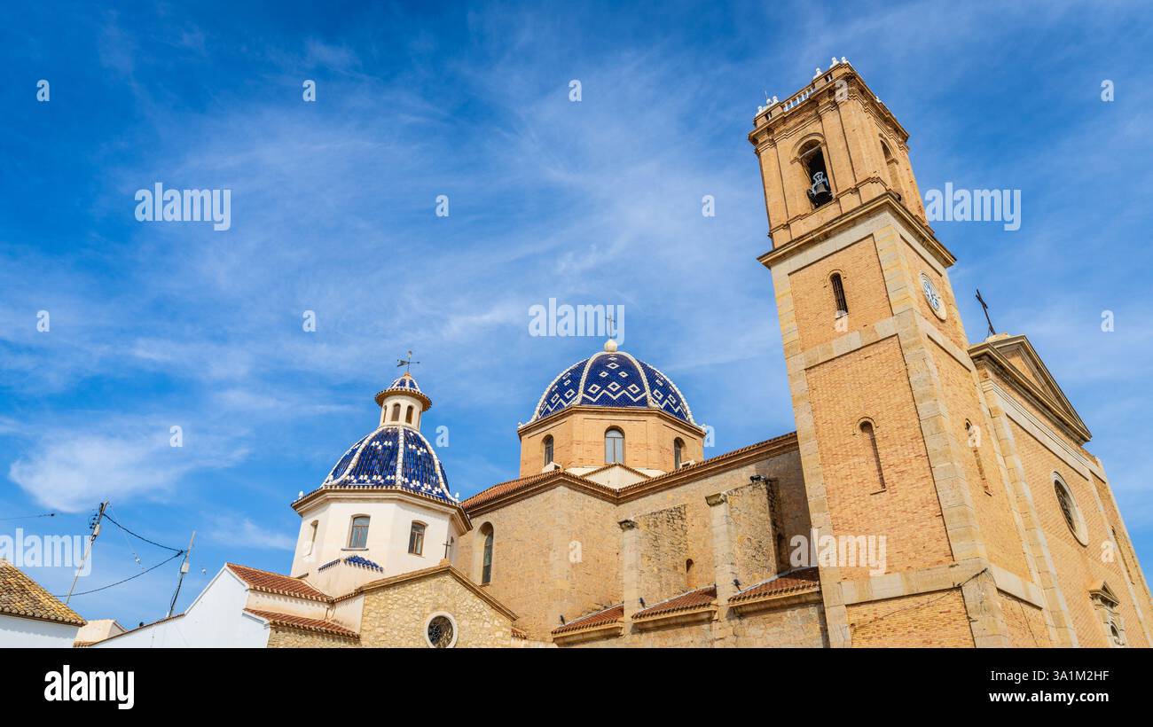 Church of Our Lady of Consolation in Altea. Beautiful town in the ...