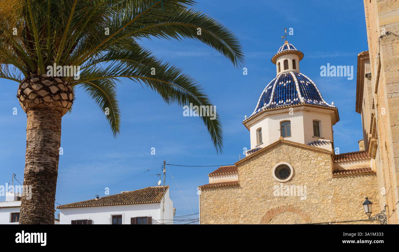 Church of Our Lady of Consolation in Altea. Beautiful town in the ...