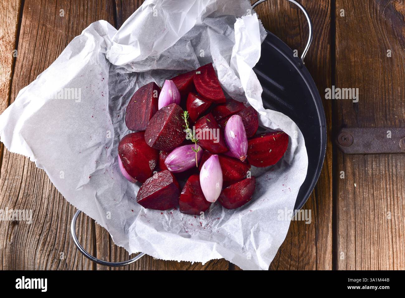 Oven baked red beets Stock Photo - Alamy
