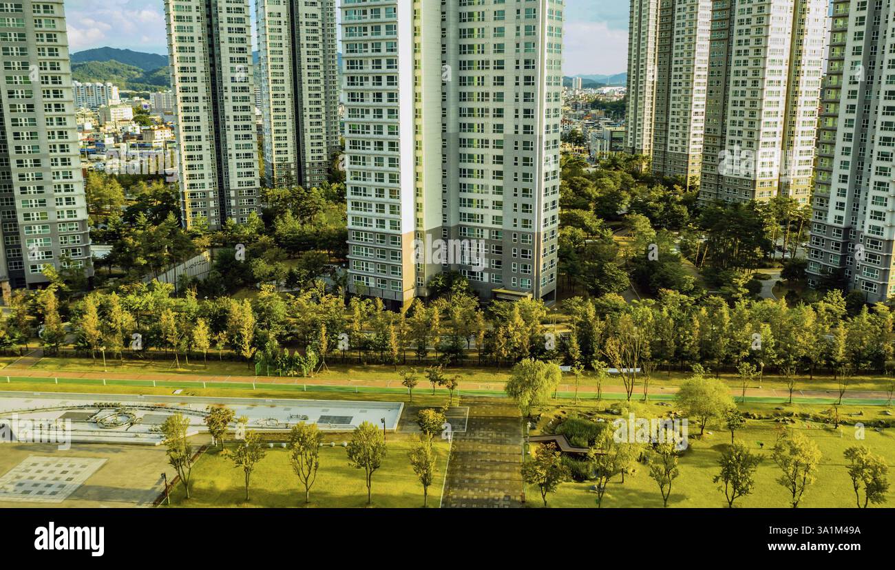 Daejeon, South Korea, September 24, 2020: For editorial use only Aerial ...