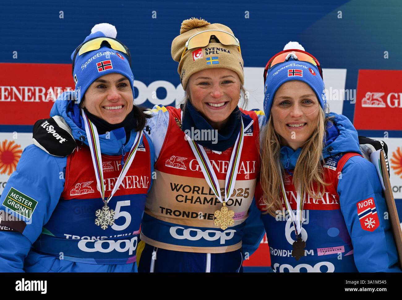 09 March 2025, Norway, Trondheim: Nordic skiing, World Championships ...