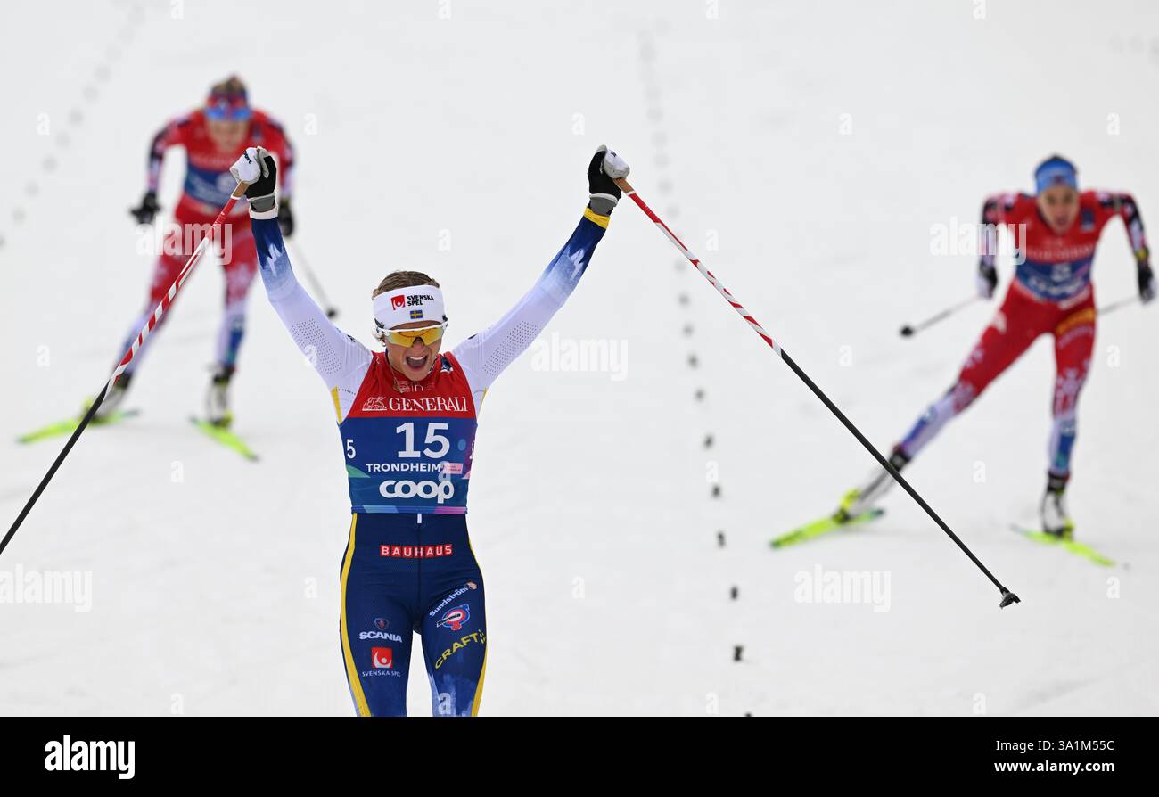 Trondheim, Norway. 09th Mar, 2025. Nordic skiing, World Championships ...