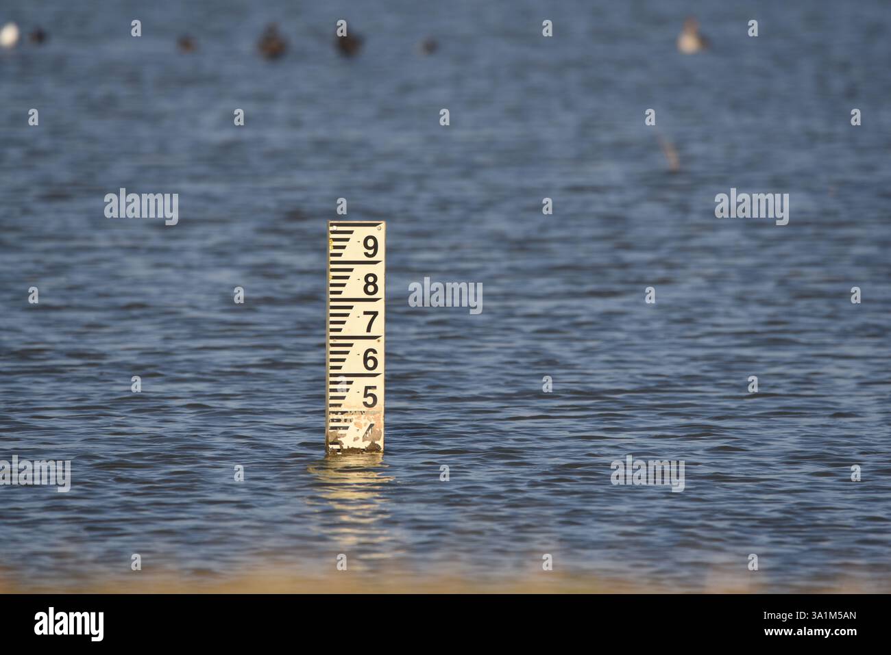 Water level marker Stock Photo - Alamy