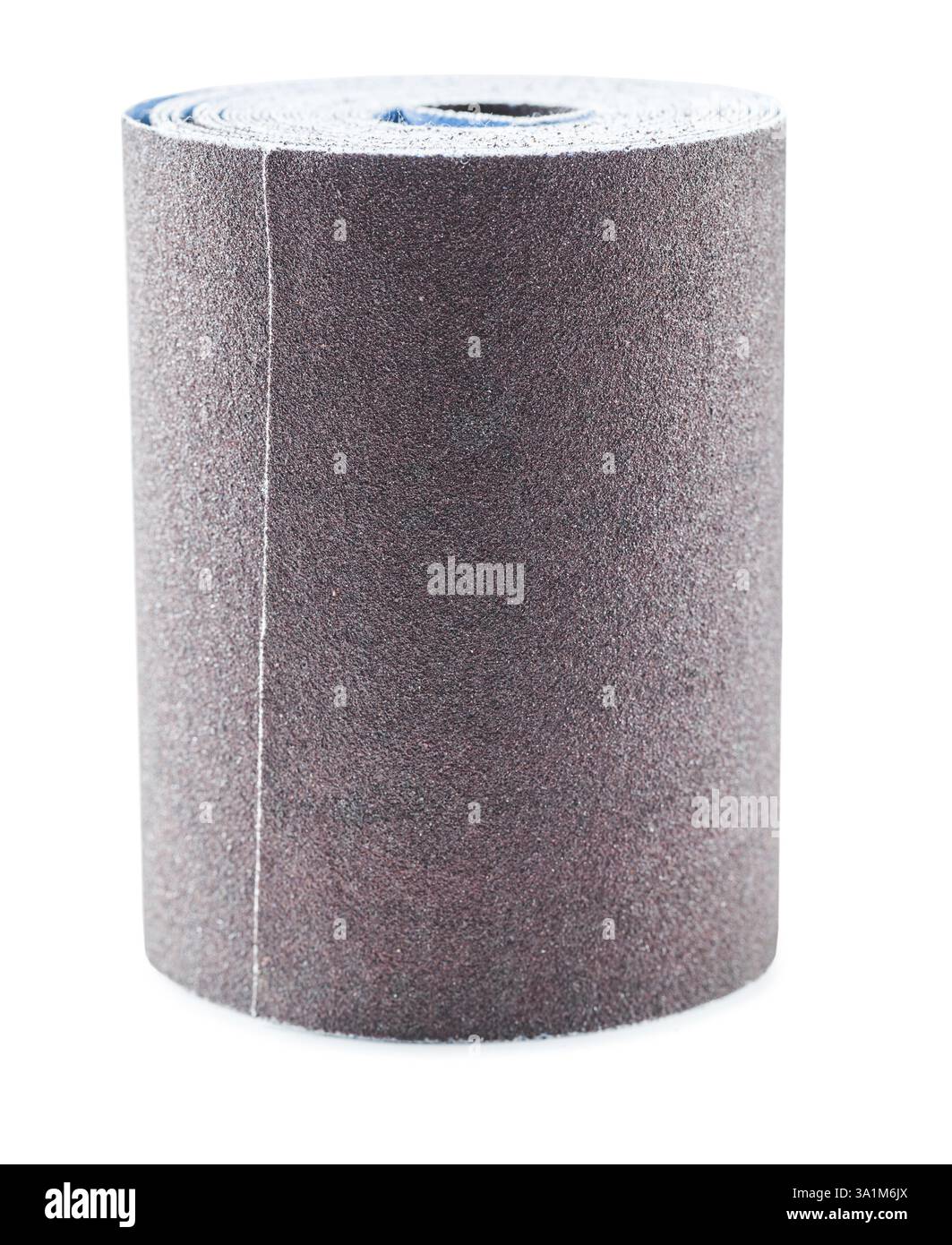 One roll of sandpaper isolted on white Stock Photo - Alamy