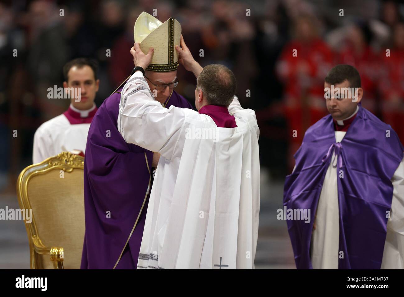 Vatican City, Vatican. 08th Mar, 2025. Cardinal Pietro Parolin ...