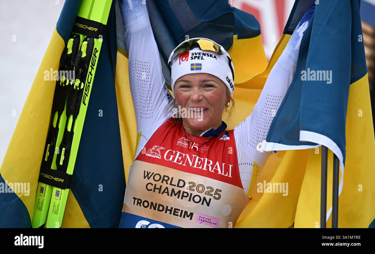 09 March 2025, Norway, Trondheim: Nordic skiing, World Championships ...